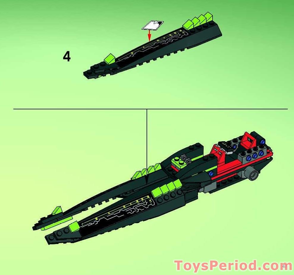 LEGO 7646 ETX Alien Infiltrator Instructions and Parts List