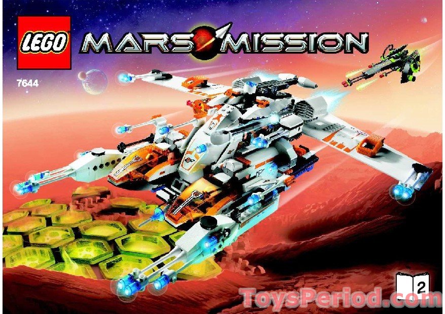 LEGO 7644 MX-81 Hypersonic Operations Aircraft Instructions and Parts List