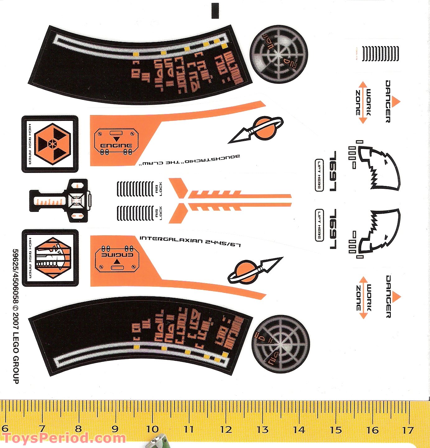 LEGO 7697 MT-51 Claw-Tank Ambush Instructions and Parts List