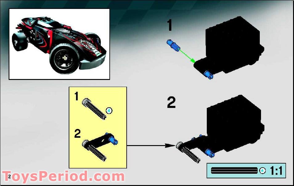 LEGO 8669 Fire Spinner 360 Instructions and Parts List