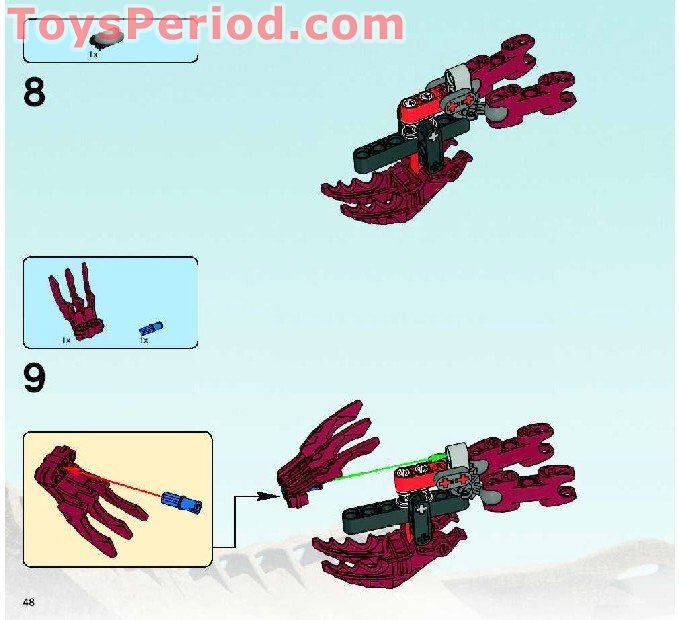 LEGO 8990 Fero and Skirmix Instructions and Parts List