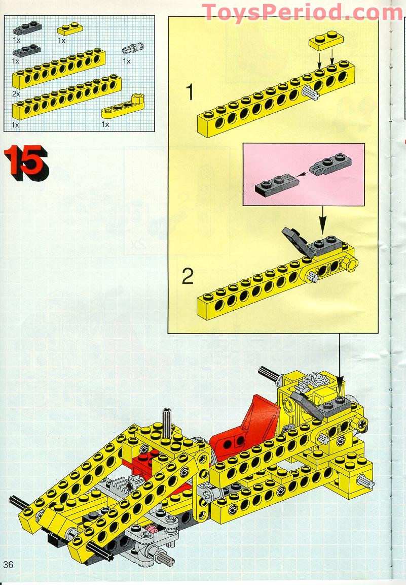 LEGO 8235 Front End Loader Instructions and Parts List