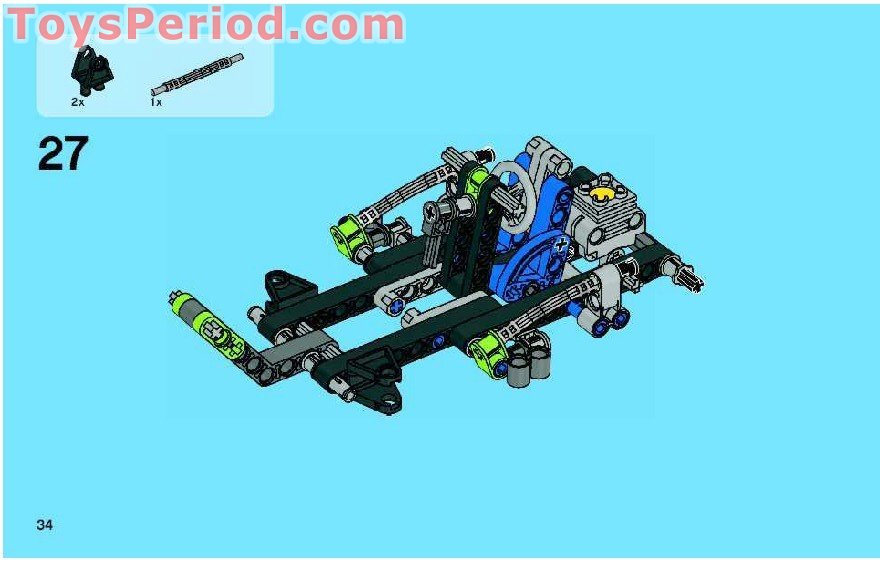 LEGO 8256 Super Kart Instructions and Parts List