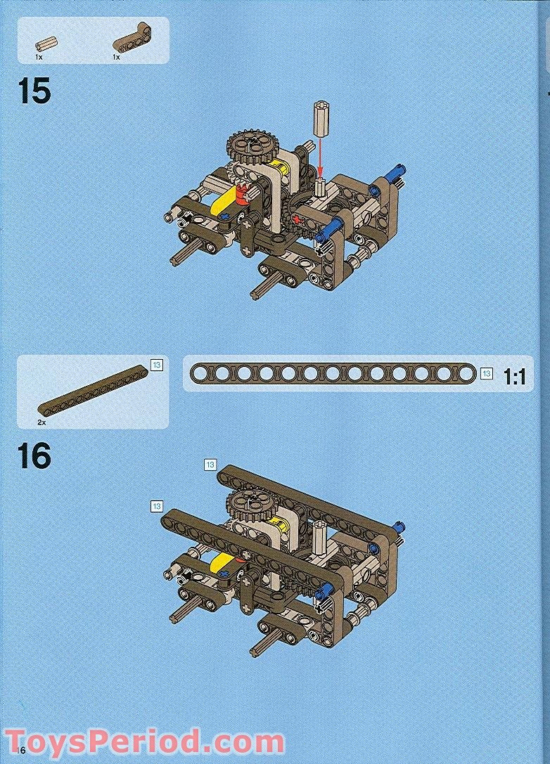 LEGO 8292 Cherry Picker Instructions and Parts List