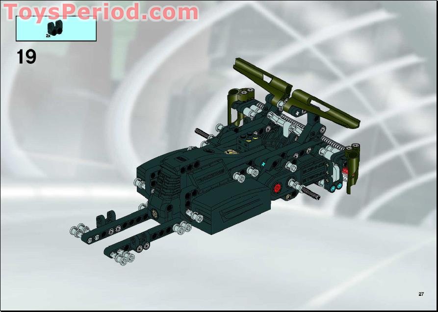 LEGO 8366 Supersonic RC Instructions and Parts List