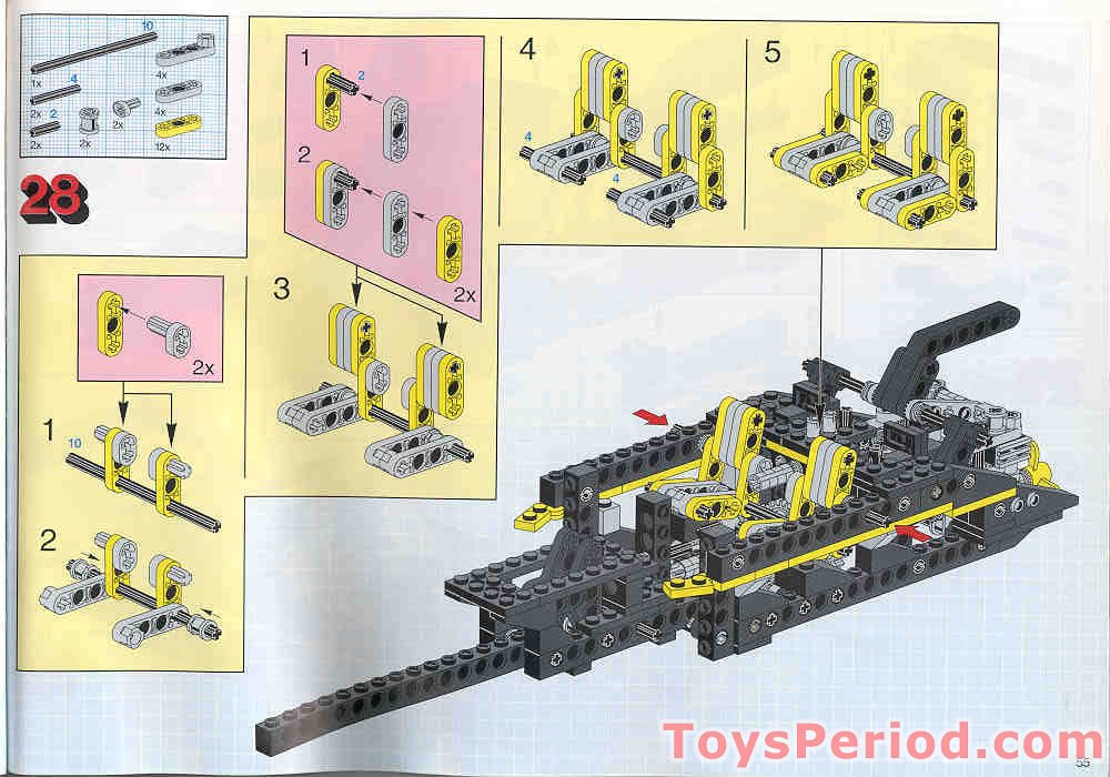 LEGO 8425 Black Hawk Instructions and Parts List