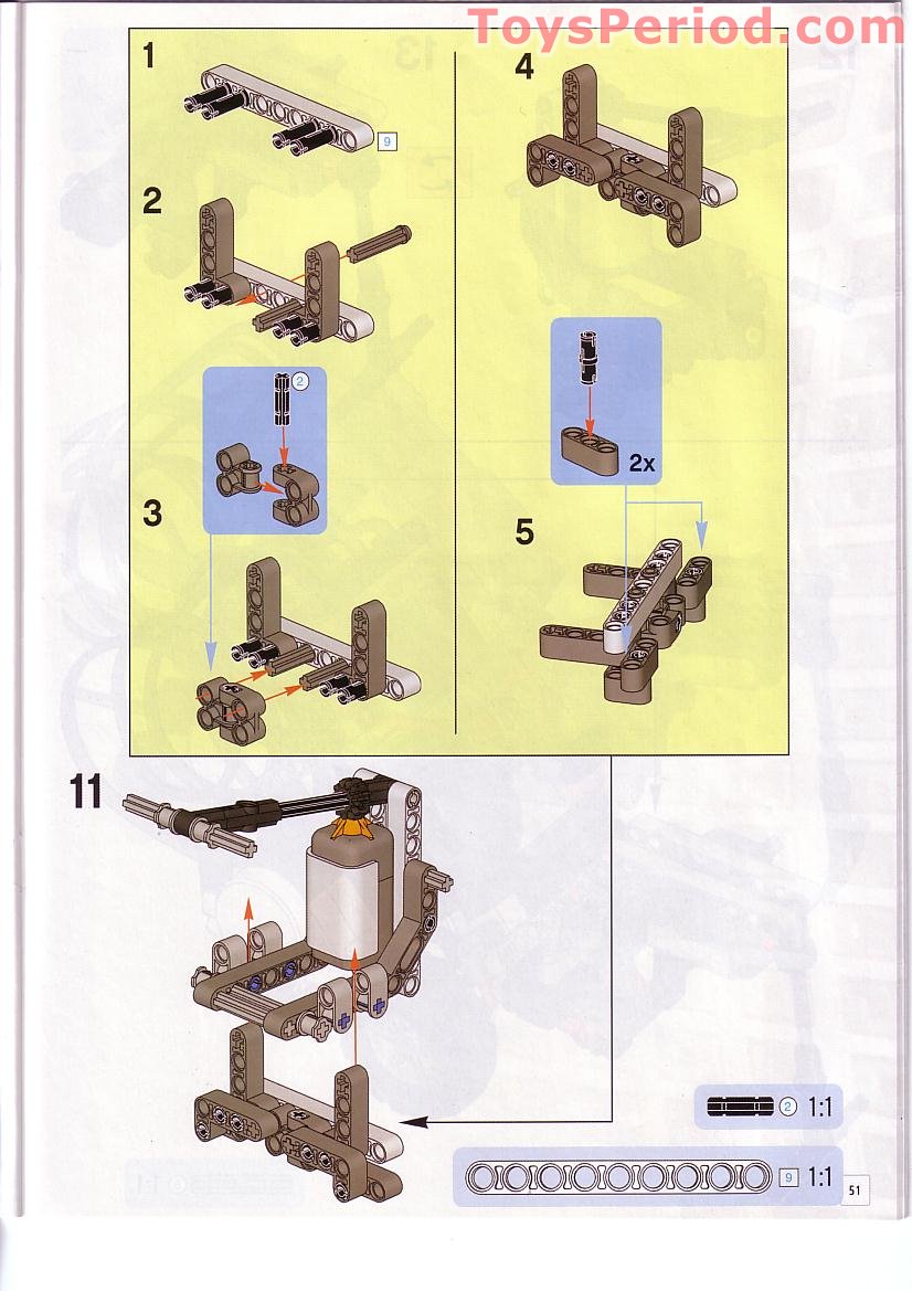LEGO 8527 LEGO Mindstorms NXT Instructions and Parts List