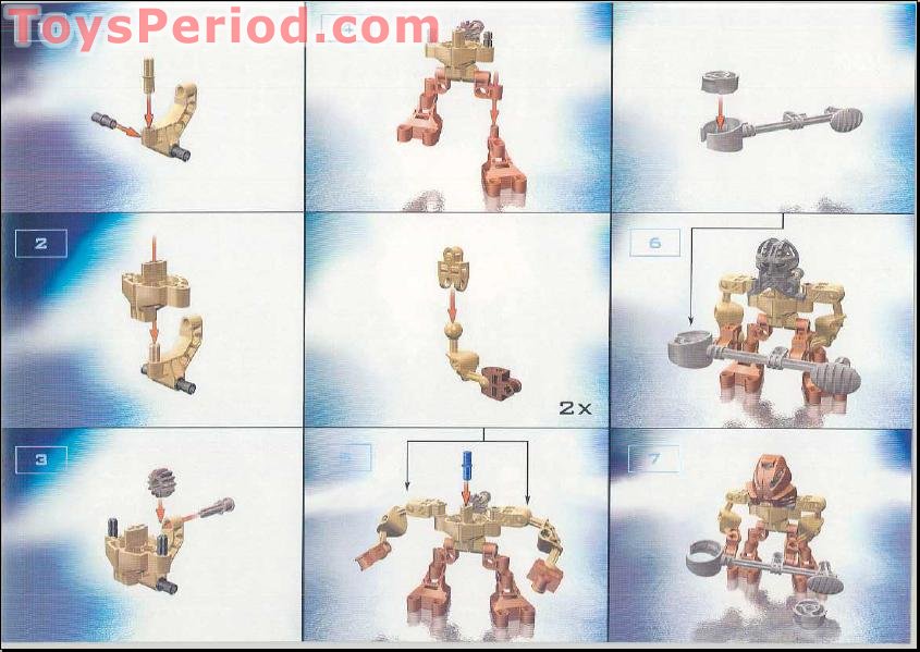 LEGO 8584-1 Hewkii Instructions and Parts List