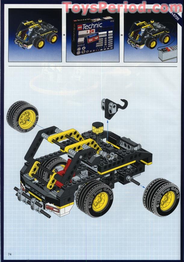 LEGO 8286 3-in-1 Car Instructions and Parts List