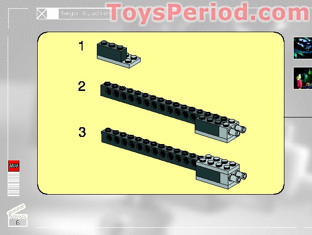 LEGO 1354 Dino Head Attack Instructions and Parts List