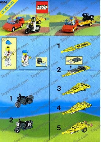 LEGO 6644 Road Rebel Instructions and Parts List