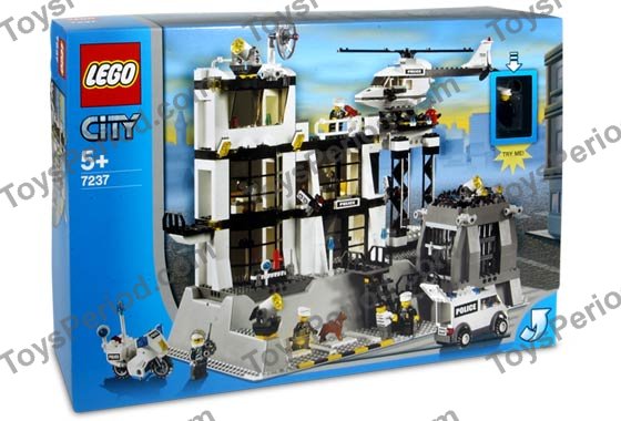 LEGO 7237-1 Police Station - with Light-Up Minifig Instructions and Parts List