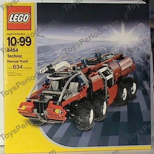 LEGO 8454 Rescue Truck Instructions and Parts List