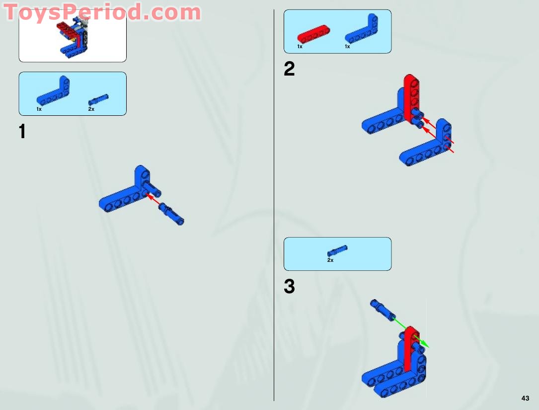 LEGO 6869 Quinjet Aerial Battle Instructions and Parts List