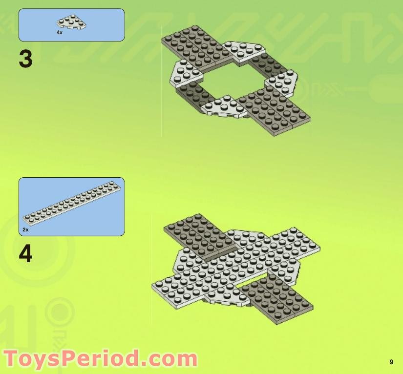 LEGO 7065 Alien Mothership Instructions and Parts List