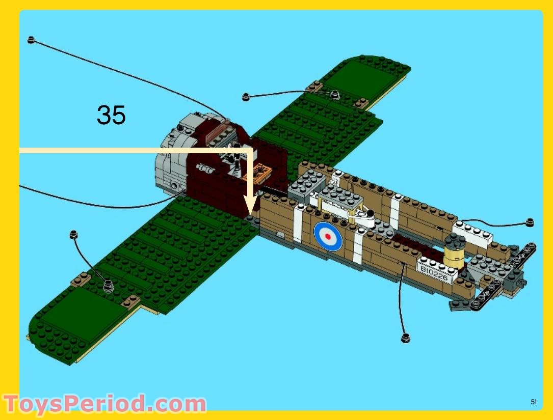 LEGO 10226 Sopwith Camel Instructions and Parts List