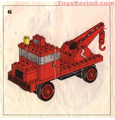 LEGO 372-2 Tow Truck Instructions and Parts List