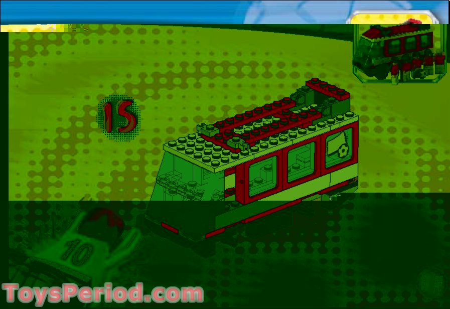 LEGO 3407 Red Bus Instructions and Parts List