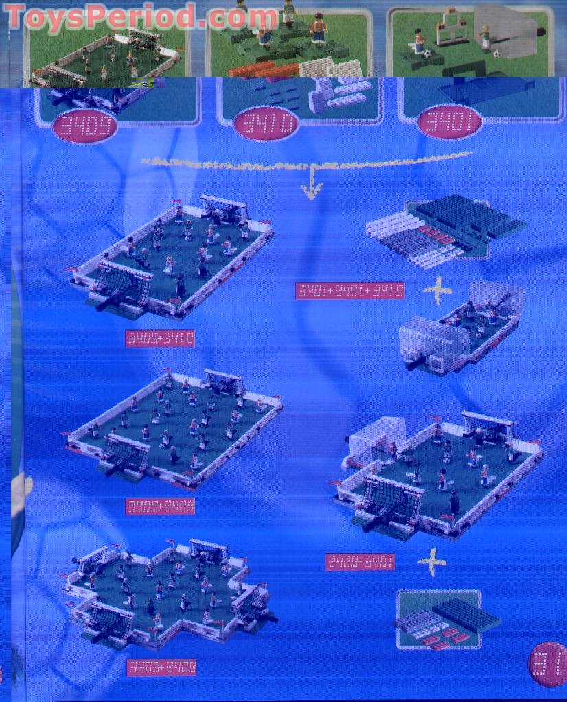 LEGO 3408 Super Sports Coverage Instructions and Parts List