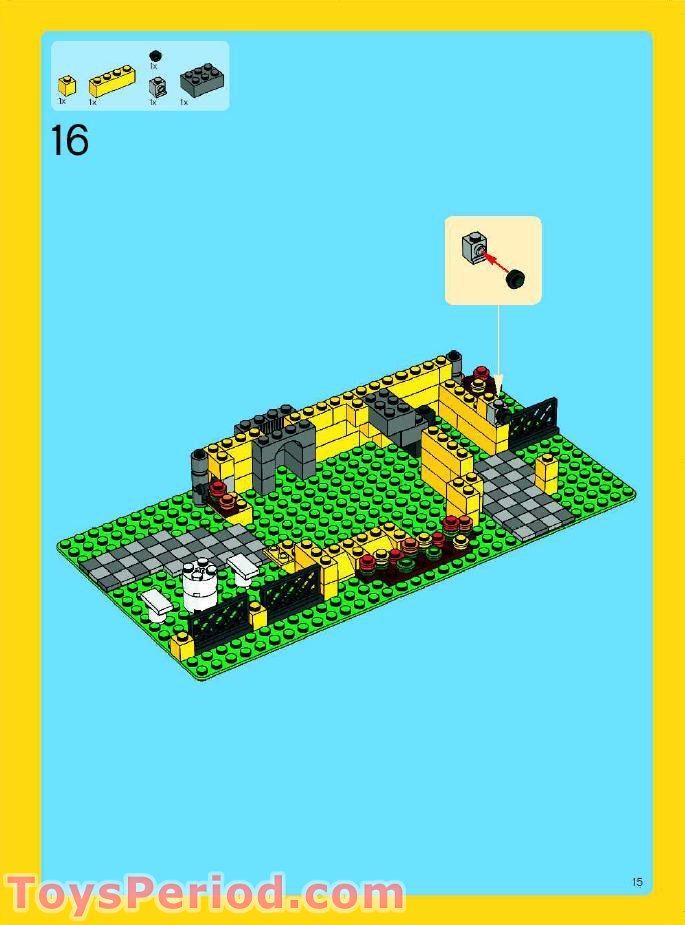 LEGO 4996 Beach House Instructions and Parts List