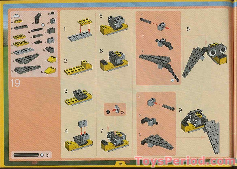 LEGO 4094 Motor Movers Instructions and Parts List