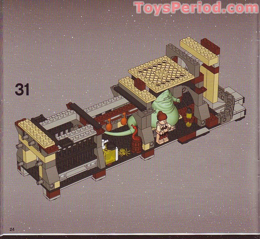LEGO 6210 Jabba's Sail Barge Instructions and Parts List