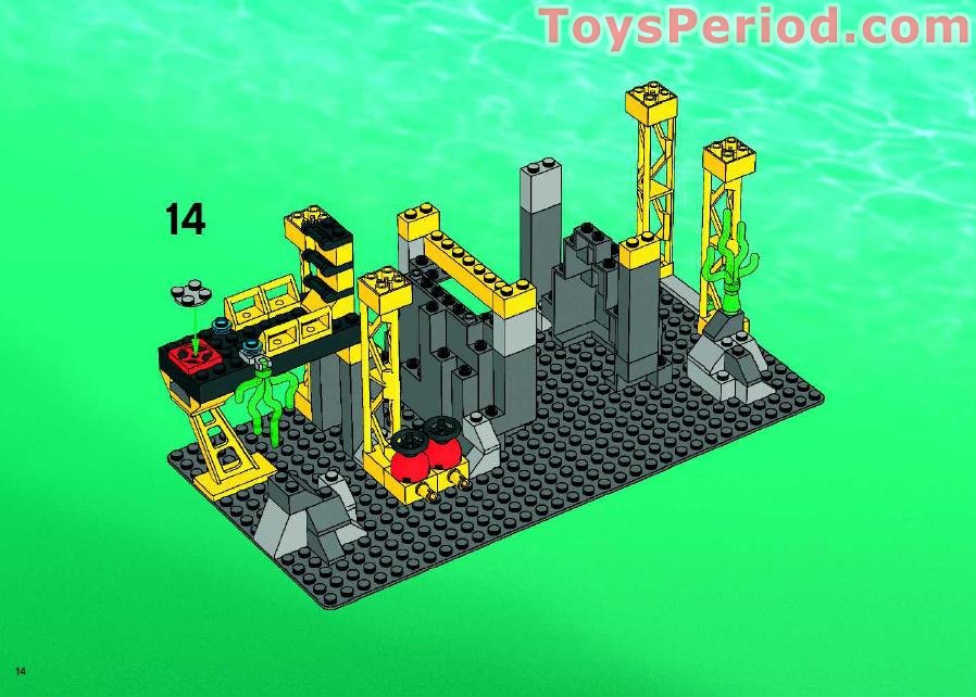 LEGO 7775 Aquabase Invasion Instructions and Parts List