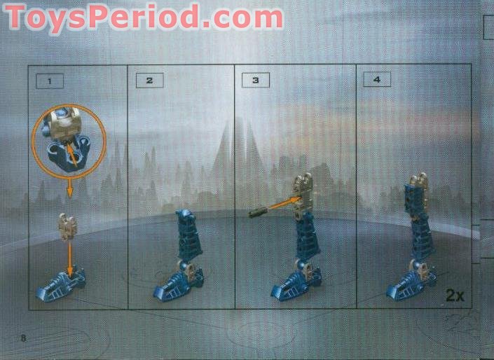 LEGO 8602 Toa Nokama Instructions and Parts List