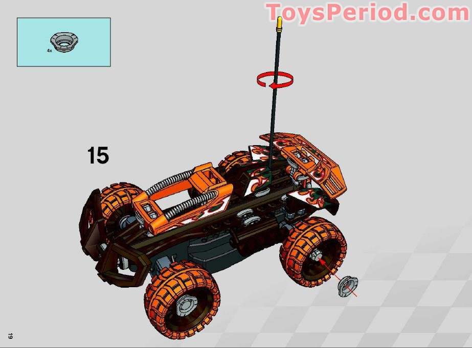 LEGO 8676 Sunset Cruiser Instructions and Parts List