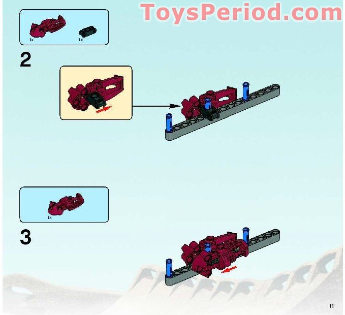 LEGO 8990 Fero and Skirmix Instructions and Parts List