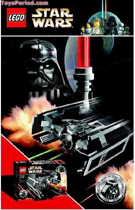 LEGO 8016 Hyena Droid Bomber Instructions and Parts List