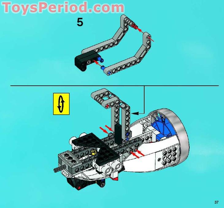 LEGO 8106 Aero Booster Instructions and Parts List