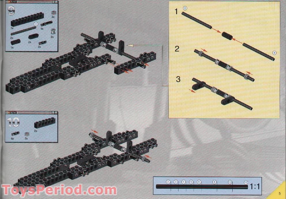 LEGO 8458 Silver Champion Racer Instructions and Parts List