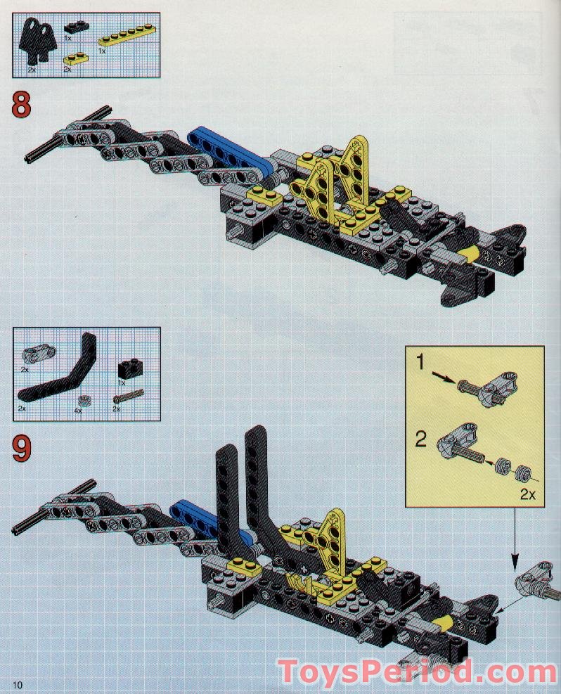 LEGO 8463 Forklift Truck Instructions and Parts List