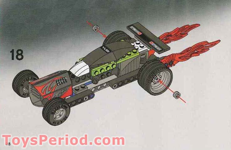 LEGO 8493 Red Ace Instructions and Parts List