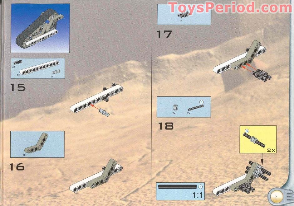 LEGO 8539 Manas Instructions and Parts List