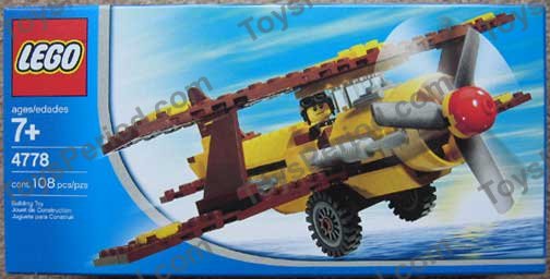 LEGO 4778 Desert Biplane Instructions and Parts List