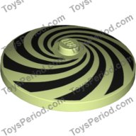 LEGO Sets with Part 3960pb055 Dish 4 x 4 Inverted with Spiral Segments ...