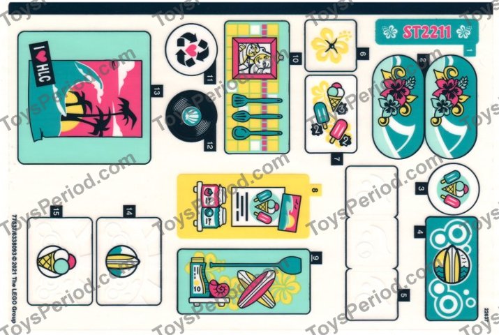 LEGO Sets with Part 41693stk01 Sticker Sheet for Set 41693 - (77537/ ...