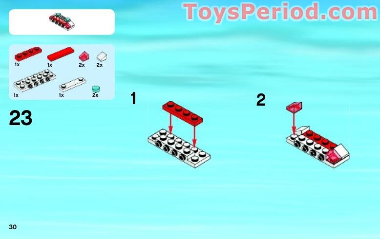 LEGO 60002 Fire Truck Instructions and Parts List