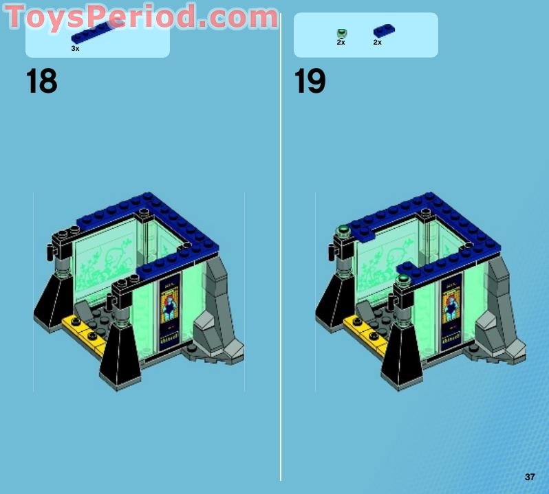 LEGO 6860 The Batcave Instructions and Parts List