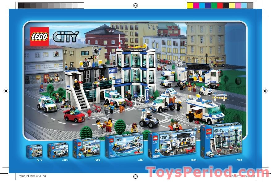 LEGO 7288 Mobile Police Unit Instructions and Parts List