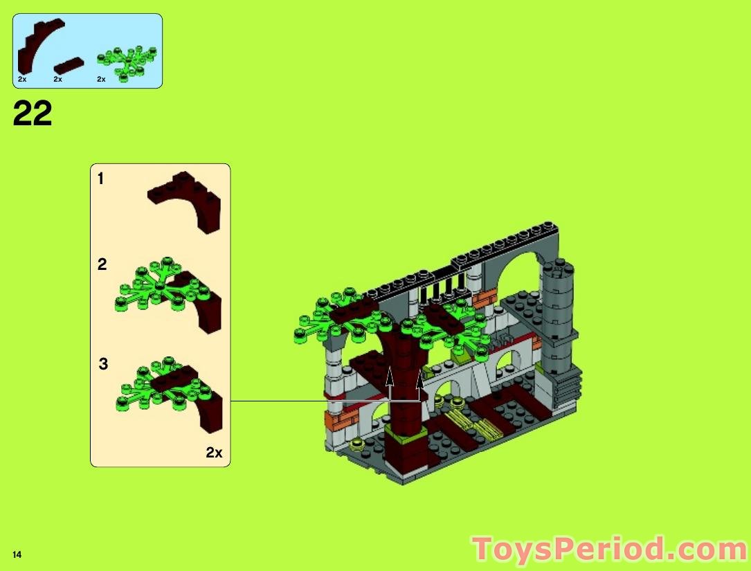 LEGO 79103 Turtle Lair Attack Instructions and Parts List
