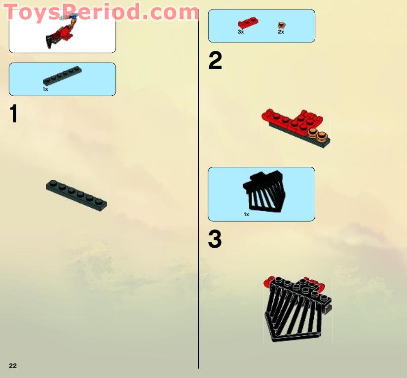 LEGO 9448 Samurai Mech Instructions and Parts List