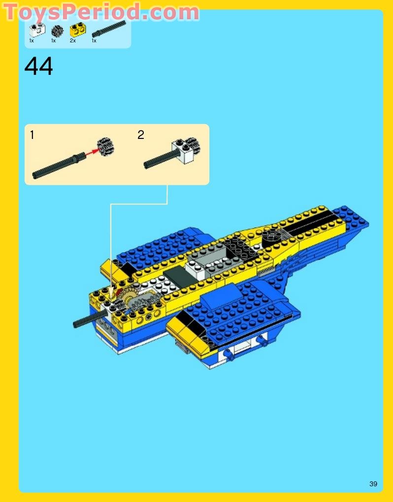 LEGO 31011 Aviation Adventures Instructions and Parts List