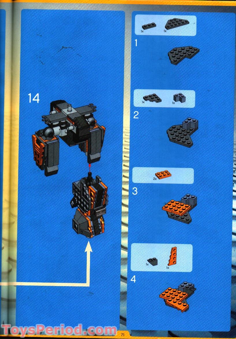 LEGO 4508 Titan Xp Instructions and Parts List