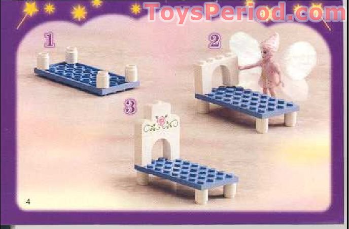 LEGO 5823 The Good Fairy's Bedroom Instructions and Parts List