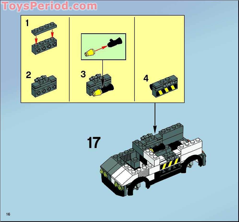 LEGO 7781 The Batmobile: Two-Face's Escape Instructions and Parts List