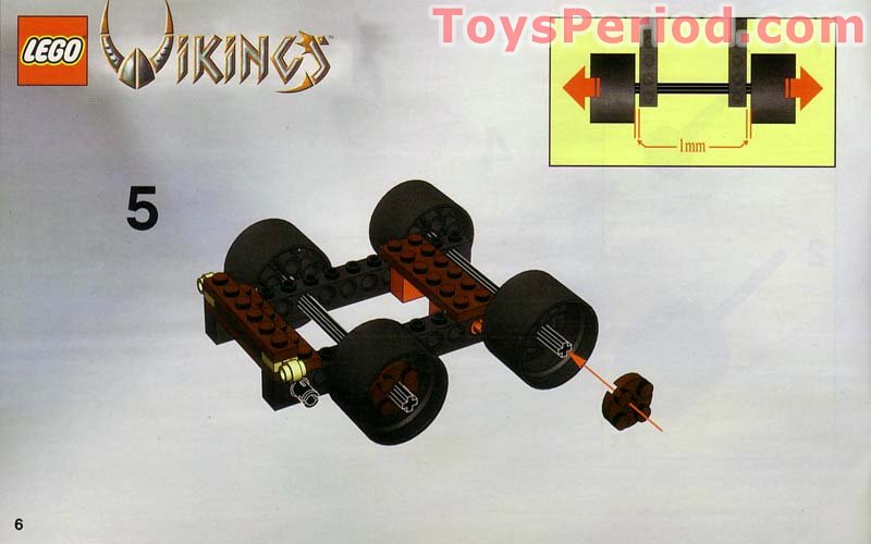 LEGO 7017 Viking Catapult Versus Nidhogg Dragon Instructions and Parts List