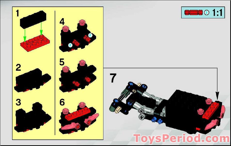 LEGO 8669 Fire Spinner 360 Instructions and Parts List